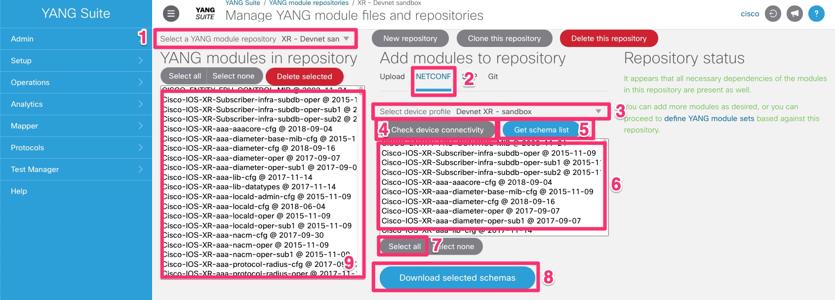 YANG Suite - Do you speak YANG? | Programmability Tutorial | XRdocs